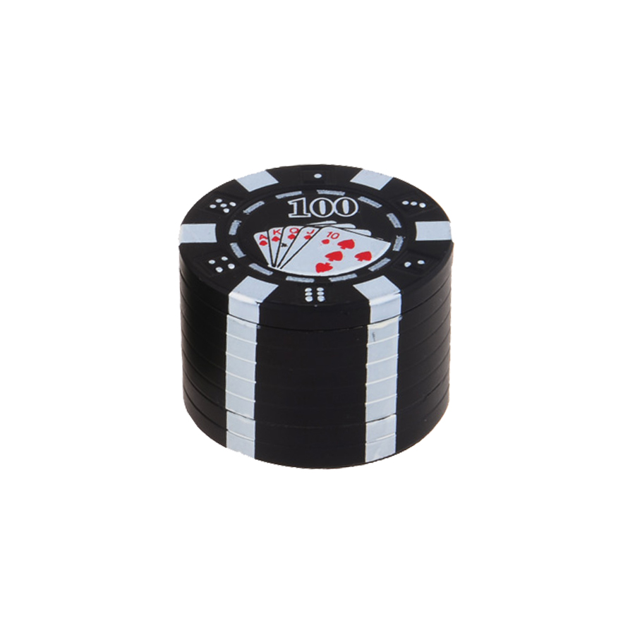 POKER CHIP HERB GRINDER WITH POLLEN CATCHER – Green Beehive